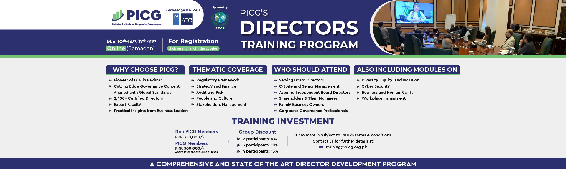 PICG - Pakistan Institute of Corporate Governance