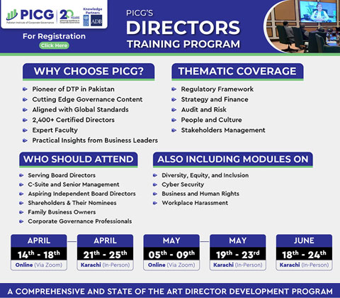 PICG - Pakistan Institute of Corporate Governance