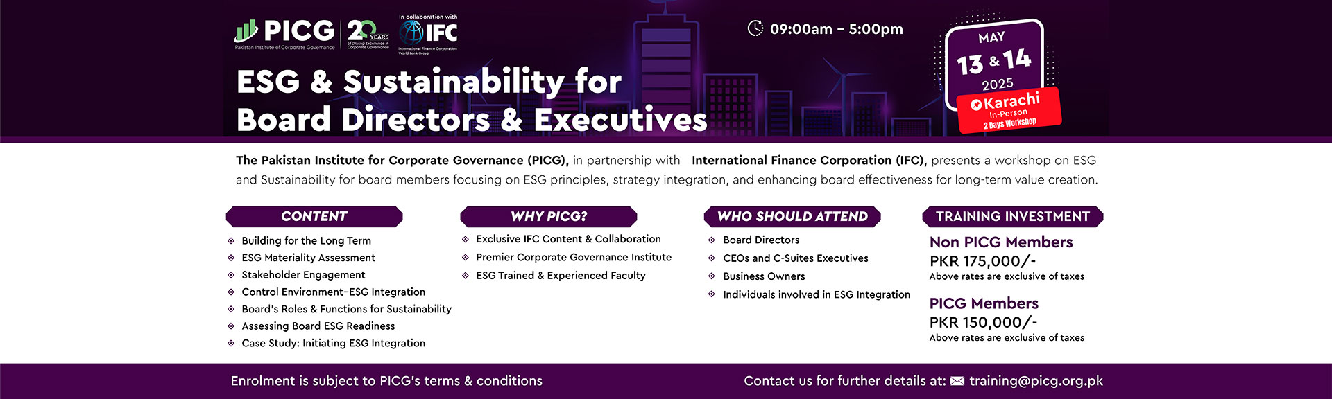 PICG - Pakistan Institute of Corporate Governance