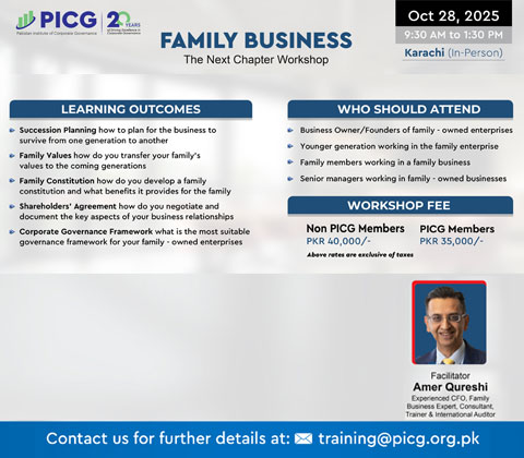 PICG - Pakistan Institute of Corporate Governance