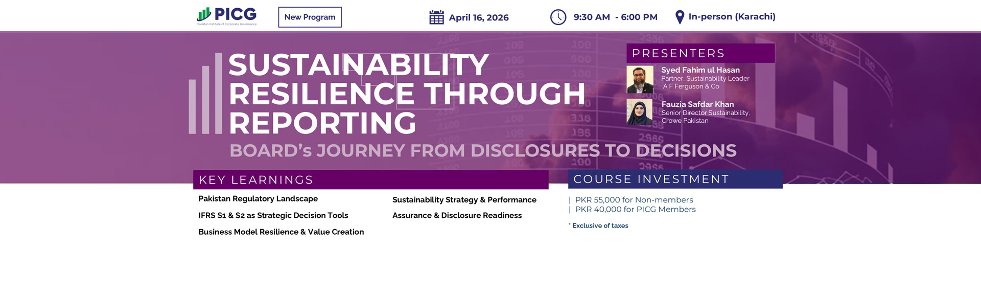 PICG - Pakistan Institute of Corporate Governance